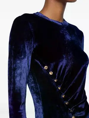 Rabanne Draped Velvet Top