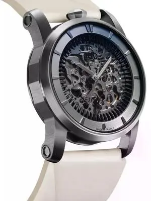 FOB PARIS Skeleton Automatic Watch - Silver