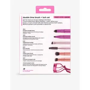 REAL TECHNIQUES Double Time Brush + Lash Set