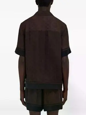 FERRAGAMO Monogram Short Sleeve Shirts