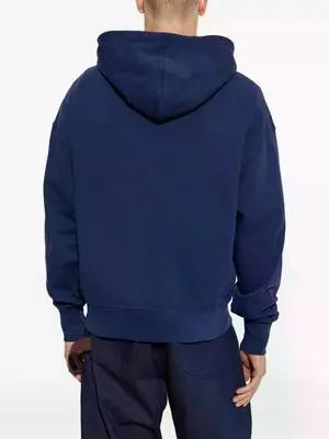 Alexander McQueen Zip-up Hooded Sweatshirt - Blue
