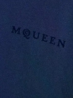 Alexander McQueen Zip-up Hooded Sweatshirt - Blue