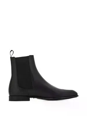FERRAGAMO Round-toe Leather Chelsea Boots