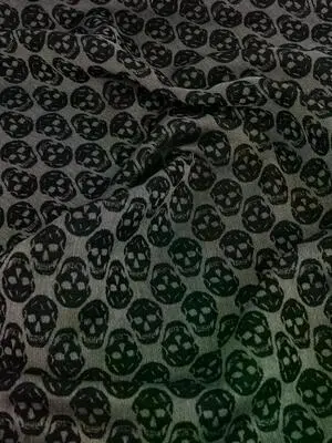 Alexander McQueen Skull-patterned Fringed Scarf