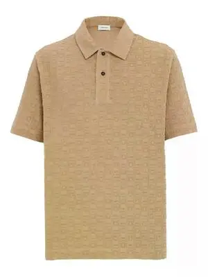 FERRAGAMO Monogram-pattern Polo Shirt