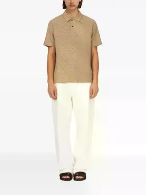 FERRAGAMO Monogram-pattern Polo Shirt
