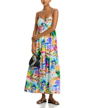 Aqua Beach Maxi Dress - Multi