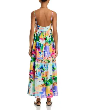 Aqua Beach Maxi Dress