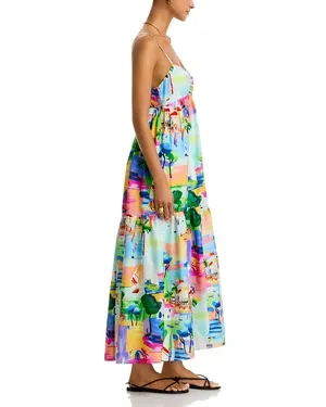 Aqua Beach Maxi Dress