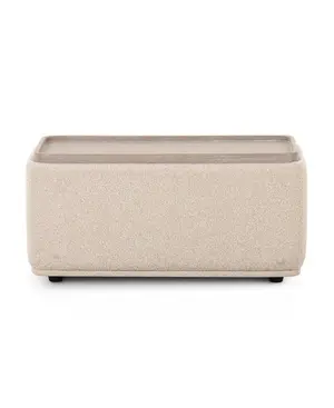 TOV FURNITURE Sylvie Boucle Ottoman Table