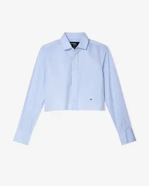 HOMMEGIRLS Cropped Button-up Shirt