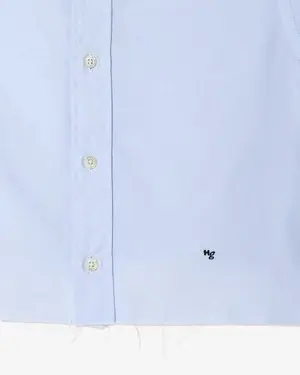 HOMMEGIRLS Cropped Button-up Shirt