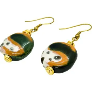 KAZURI Earth Collection Namib Dangle Earrings - Multi