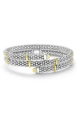 Lagos Two-tone Caviar Versa Wrap Bracelet - Two Tone