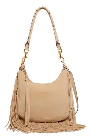AIMEE Kane Convertible Leather Shoulder Bag - Camel