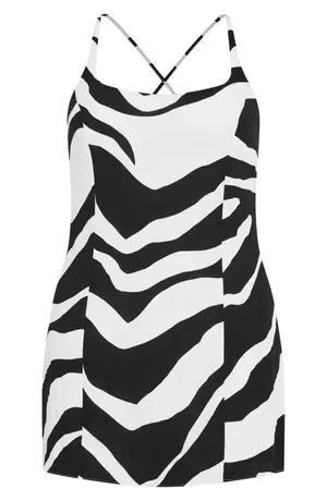 City Chic Caitlin Printed Dress