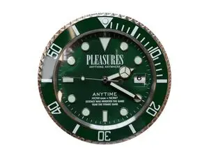 PLEASURES Anytime Clock - Green