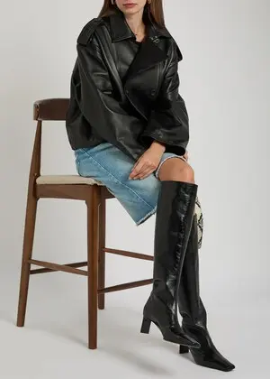 Khaite Ona 55 Leather Knee-high Boots