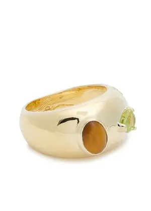 LEGIER Bubble Bezel -plated Ring