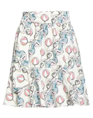 Maison Kitsuné Mini Cotton Wrap Skirt - White