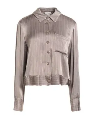 HAVEONE Striped Satin Shirt