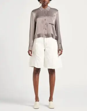 HAVEONE Striped Satin Shirt