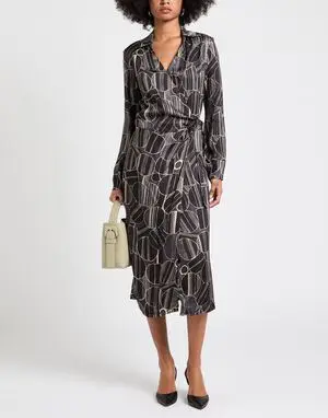 MANILA GRACE Midi Wrap Dress