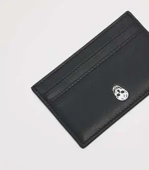 Alexander McQueen Leather Skull Card Holder