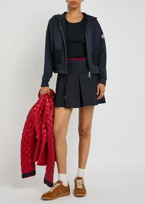 Moncler Pleated Mini Skirt - Navy