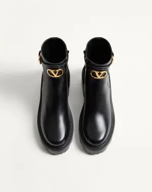 Valentino Garavani Vlogo Signature Ankle Boot - Black