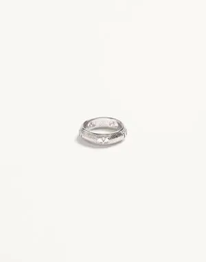 Valentino Garavani Ovalette Metal Ring - Palladium