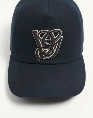 Valentino Garavani Cotton Baseball Cap With Embroidery - Blue