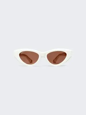 VADA Cat-eye Sunglasses - White
