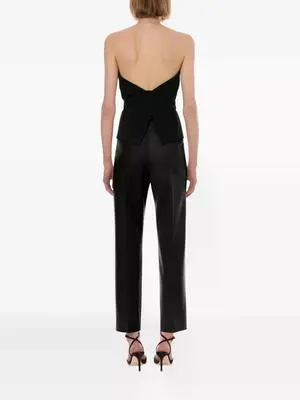 Alberta Ferretti Wool-blend Straight-leg Trousers