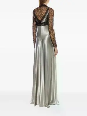 Alberta Ferretti Satin Dress