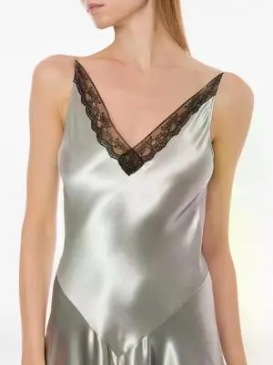 Alberta Ferretti Satin Dress
