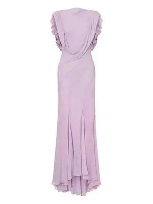 Alberta Ferretti Ruffle-detailing Dress