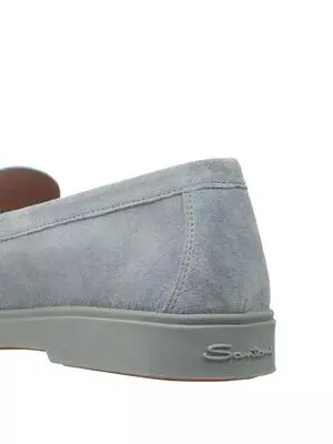 Santoni Suede Loafers - Blue