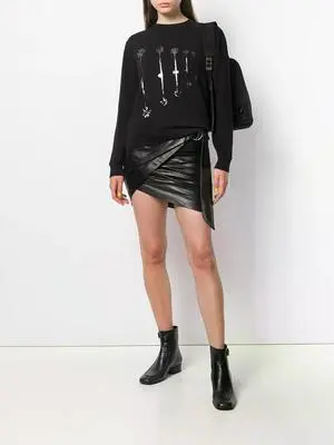 Saint Laurent Palm Tree Print Sweatshirt