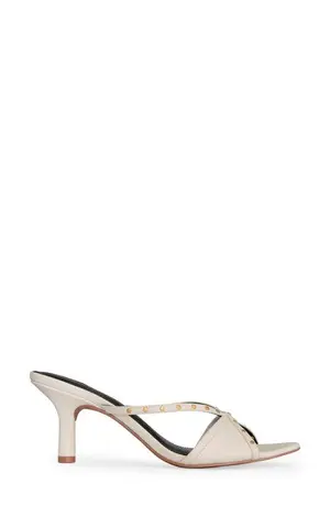 Rebecca Minkoff Studded Crisscross Sandal - Panna