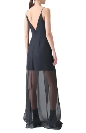 Akris Double Face Silk & Cotton Blend Gown