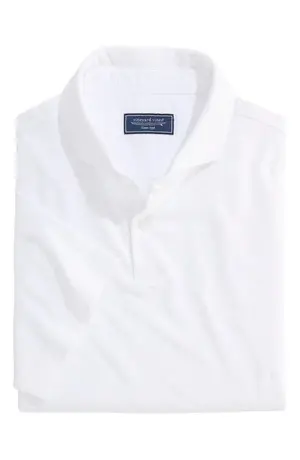 Vineyard Vines Lived-in Piqué Polo - White Cap