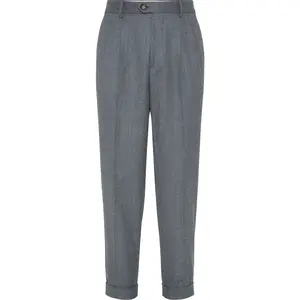 Brunello Cucinelli Leisure Fit Trousers With Double Pleats
