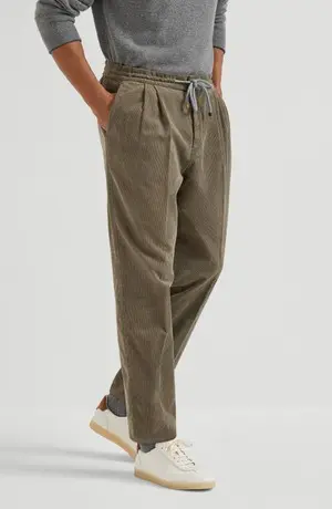 Brunello Cucinelli Corduroy Trousers - Khaki