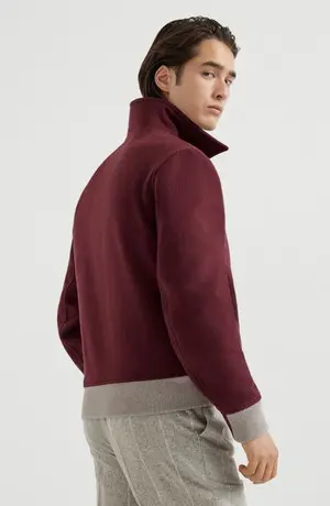 Brunello Cucinelli Shirt-style Bomber Jacket - Burgundy