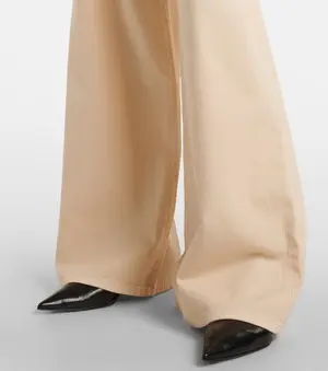 Sportmax Siamese High-rise Wide-leg Jeans - Beige