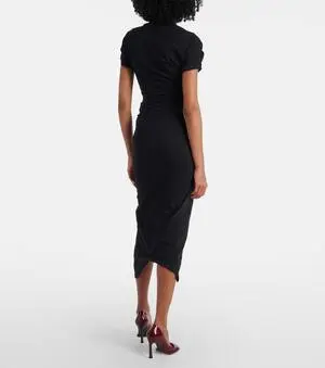 VIVIENNE WESTWOOD Pulling Orb Cotton Polo Dress - Black