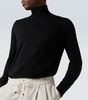 Brunello Cucinelli Wool And Cashmere Turtleneck Sweater