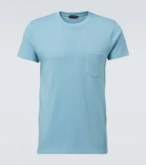 TOM FORD Cotton Jersey T-shirt - Blue