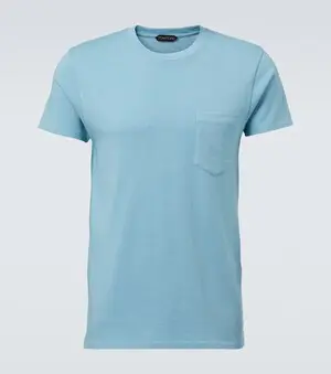TOM FORD Cotton Jersey T-shirt - Blue